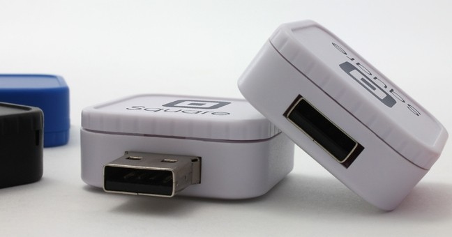 Fashion Square Shaped Swivel USB Flash Drive , 256MB ~ 32GB USB 1.1 Sticks