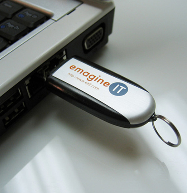 Durable Dark Blue Plastic USB Flash Drive , USB Flash Memory Stick