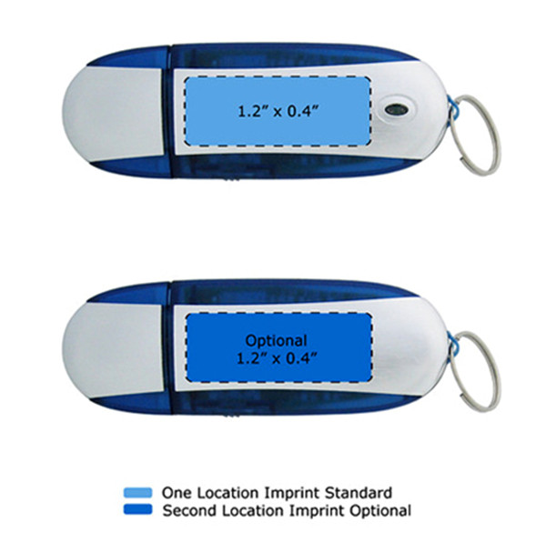 Durable Dark Blue Plastic USB Flash Drive , USB Flash Memory Stick