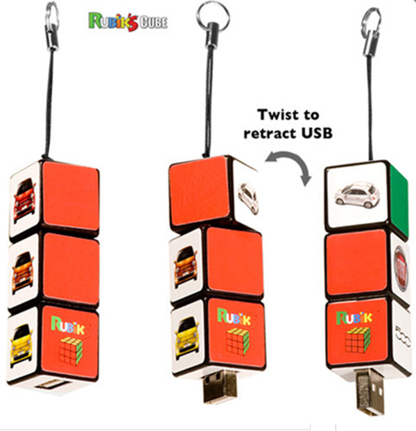 Plastic USB Flash Drive Rubik Magic Cube USB Pen Drives-Plastic USB ...