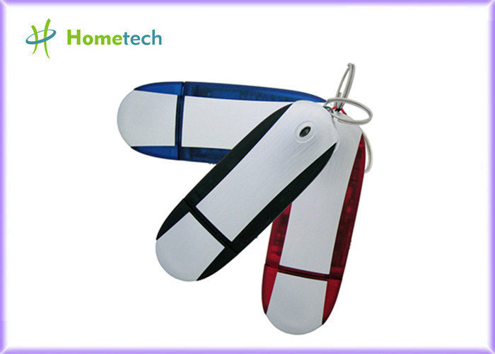 Durable Dark Blue Plastic USB Flash Drive , USB Flash Memory Stick